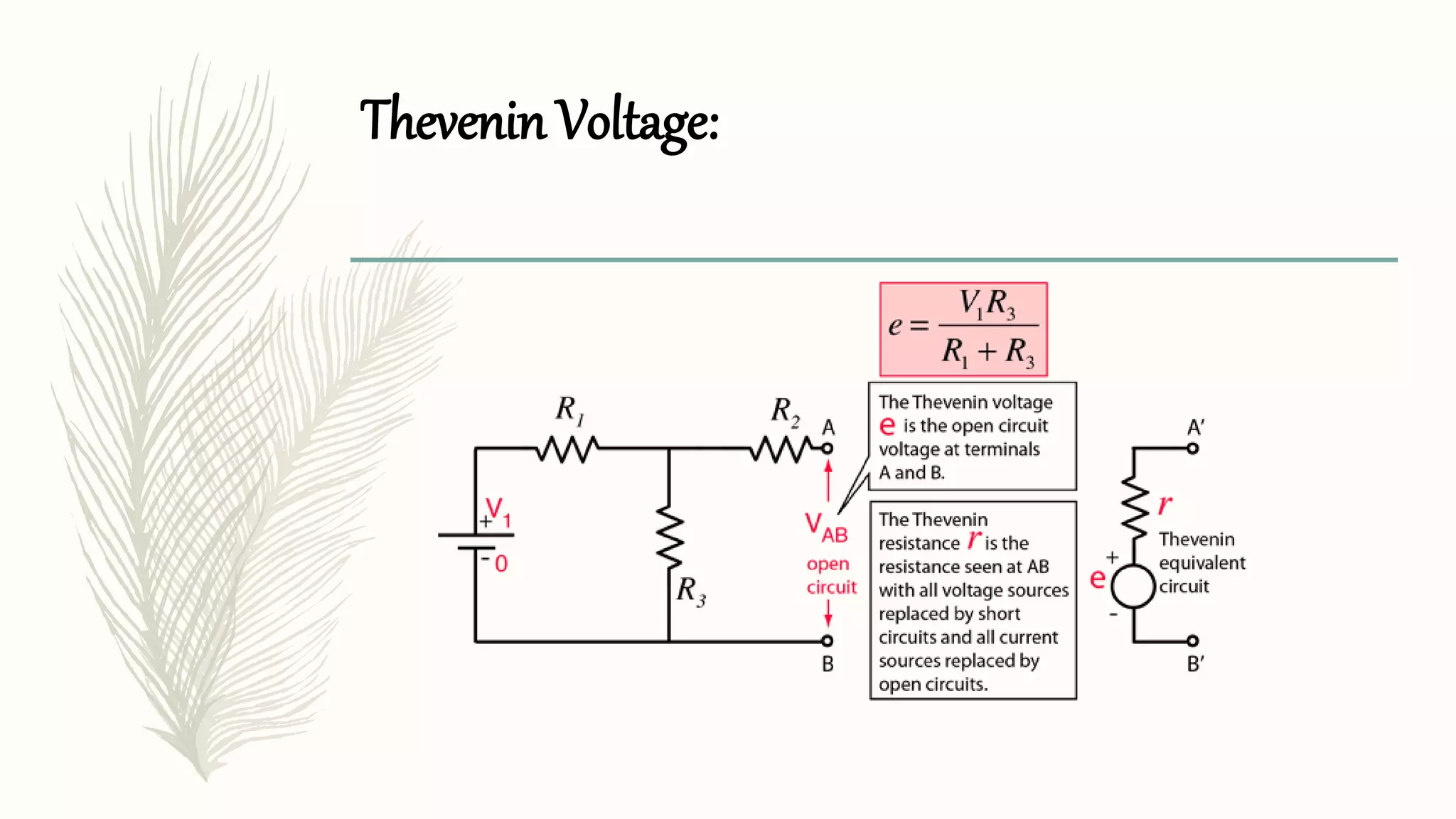 Thevenin's theorem | PPTX