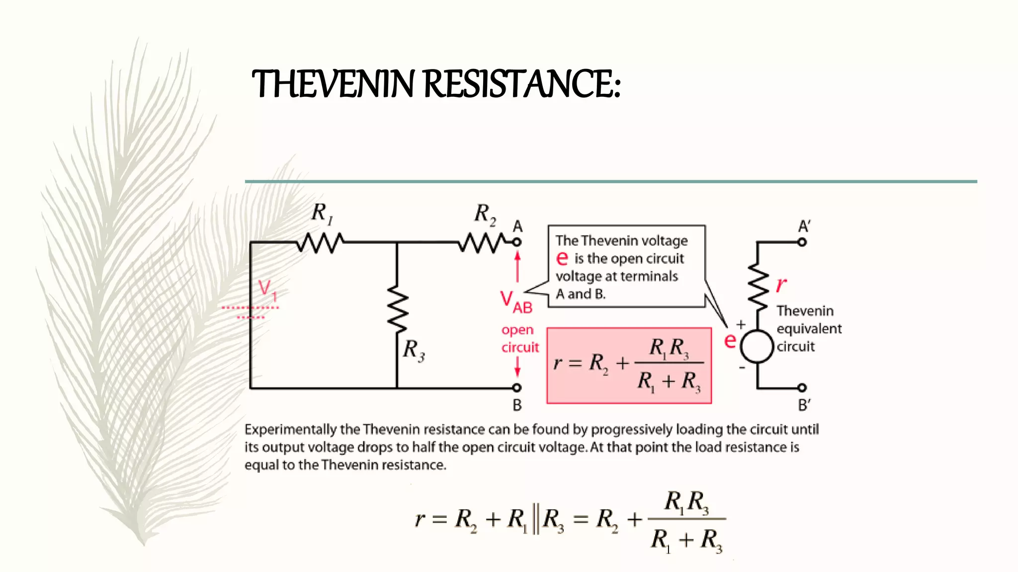 Thevenin's theorem | PPTX | Computer Networking | Computing