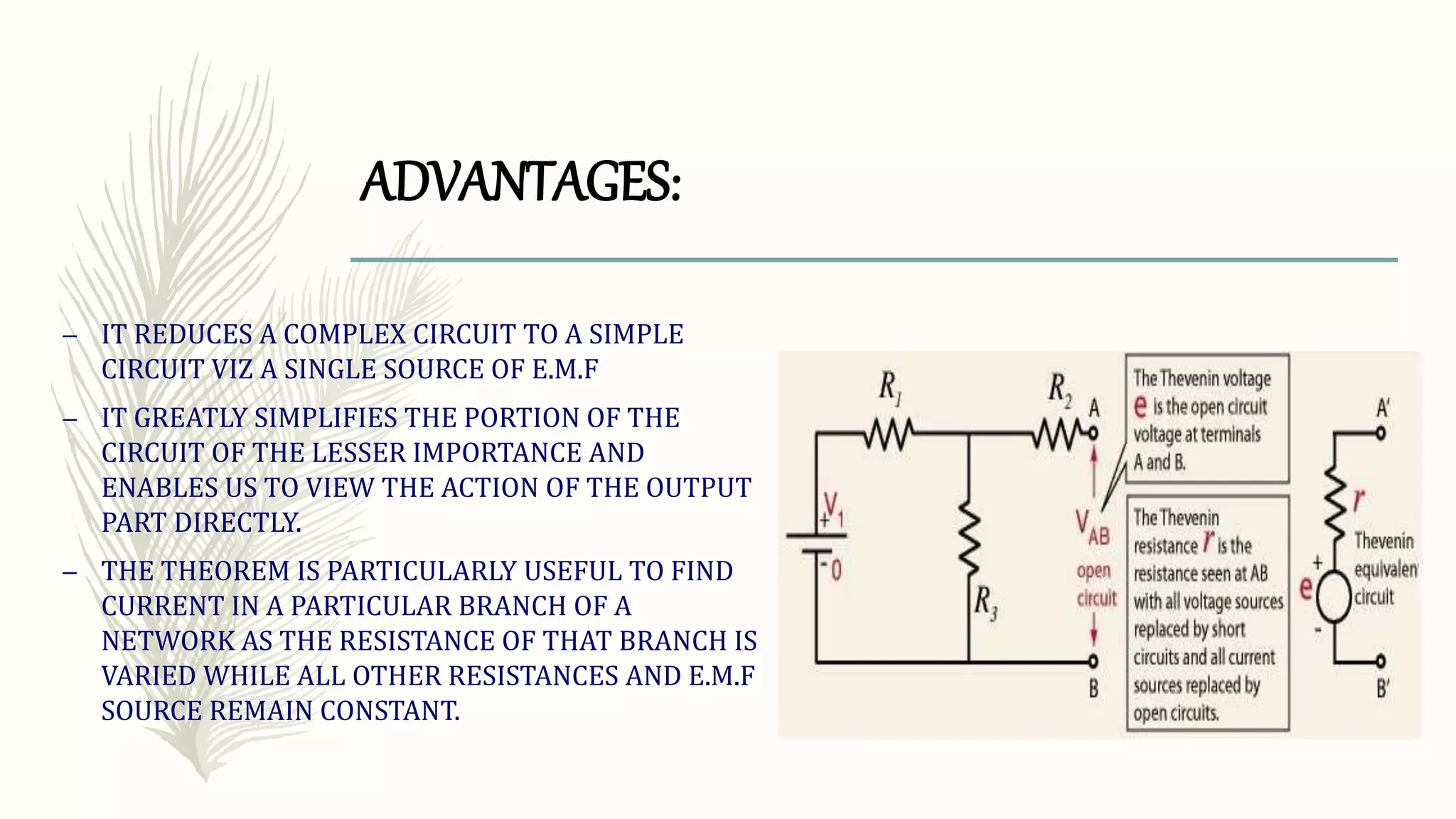 Thevenin's theorem | PPTX