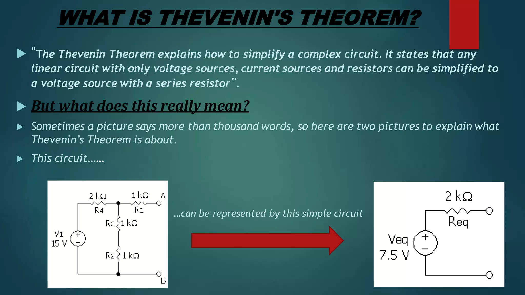 Thevenin's theorem | PDF