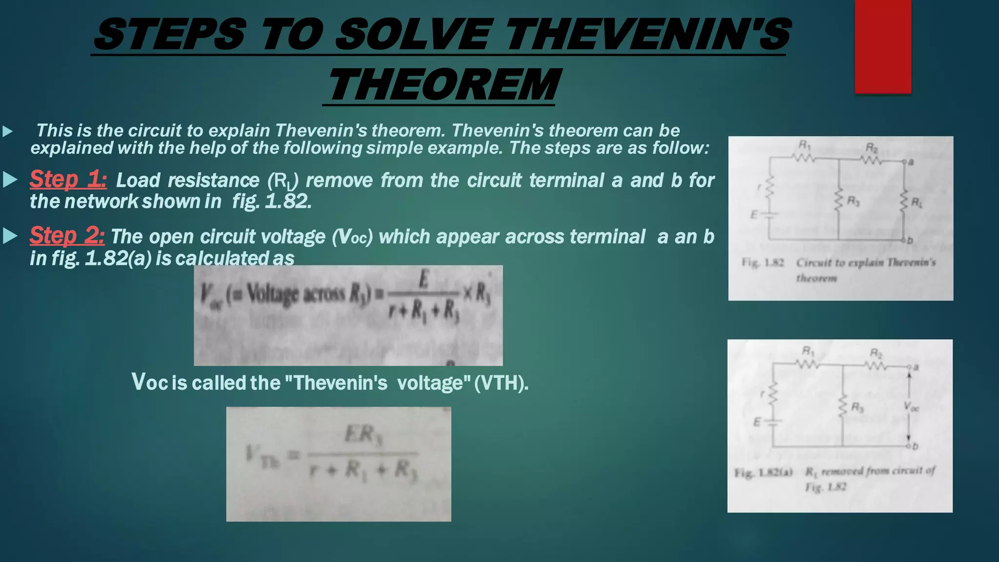 Thevenin's theorem | PDF