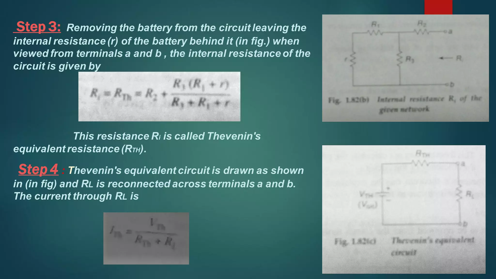 Thevenin's theorem | PDF