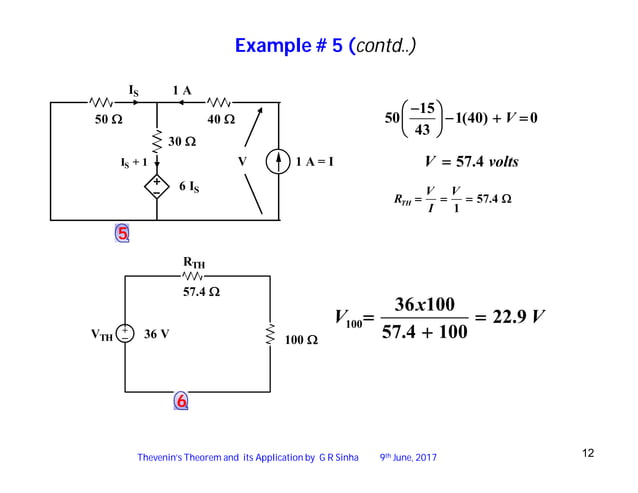 Thevenin's theorem and application | PDF | Computer Software and Applications | Computing