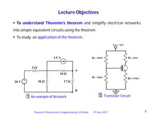 Thevenin's theorem and application | PDF | Computer Software and Applications | Computing