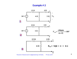 Thevenin's theorem and application | PDF | Computer Software and Applications | Computing