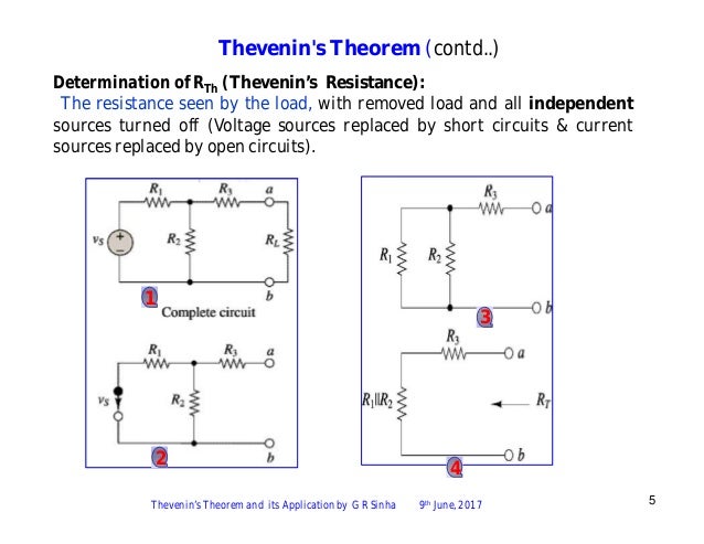 Thevenin's theorem and application