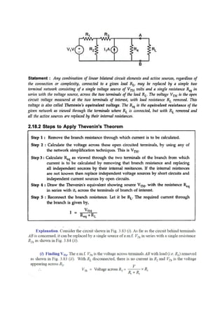 Thevenin theorem | PDF
