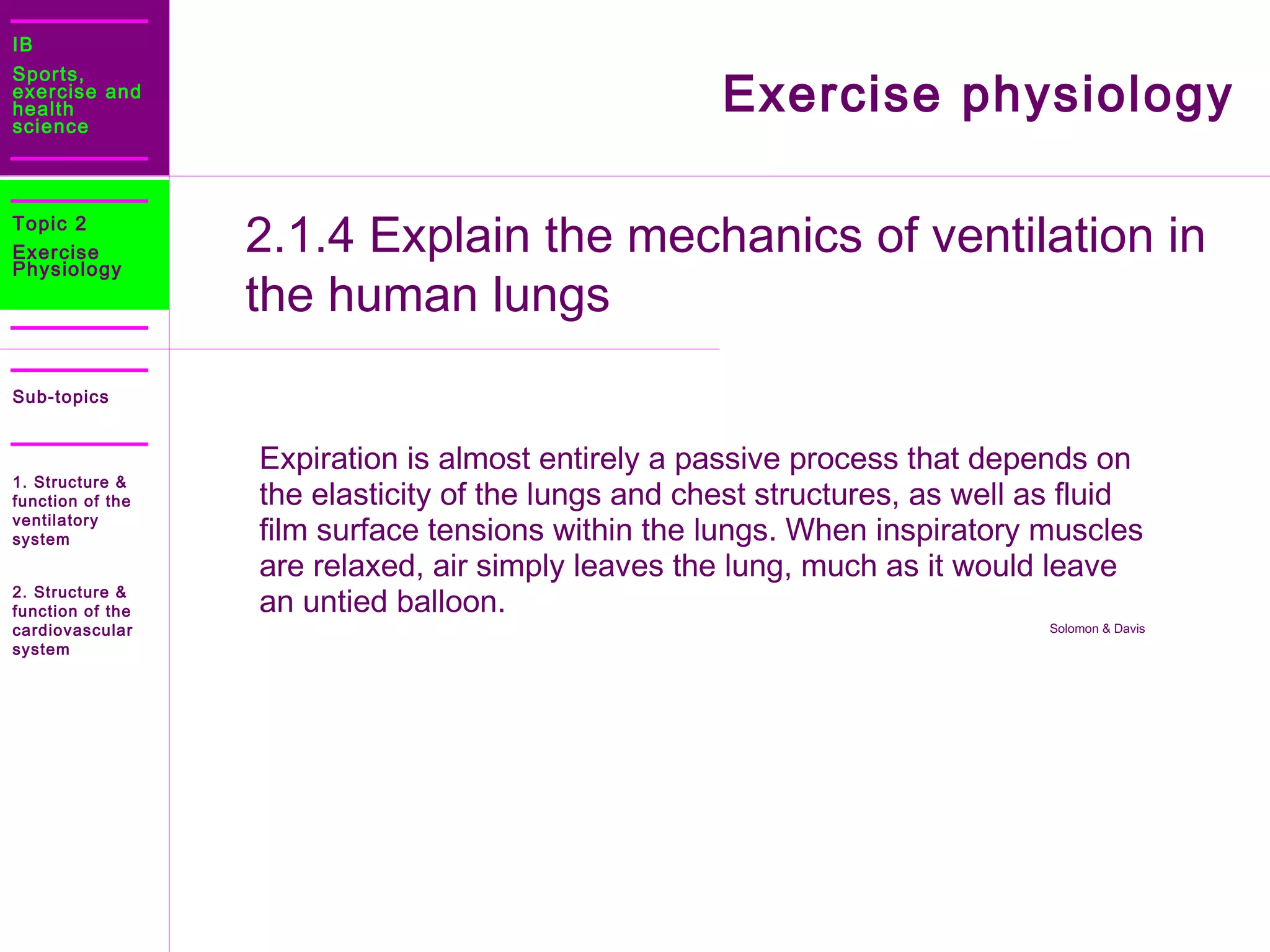 The ventilatory system - updated 2016 | PPT