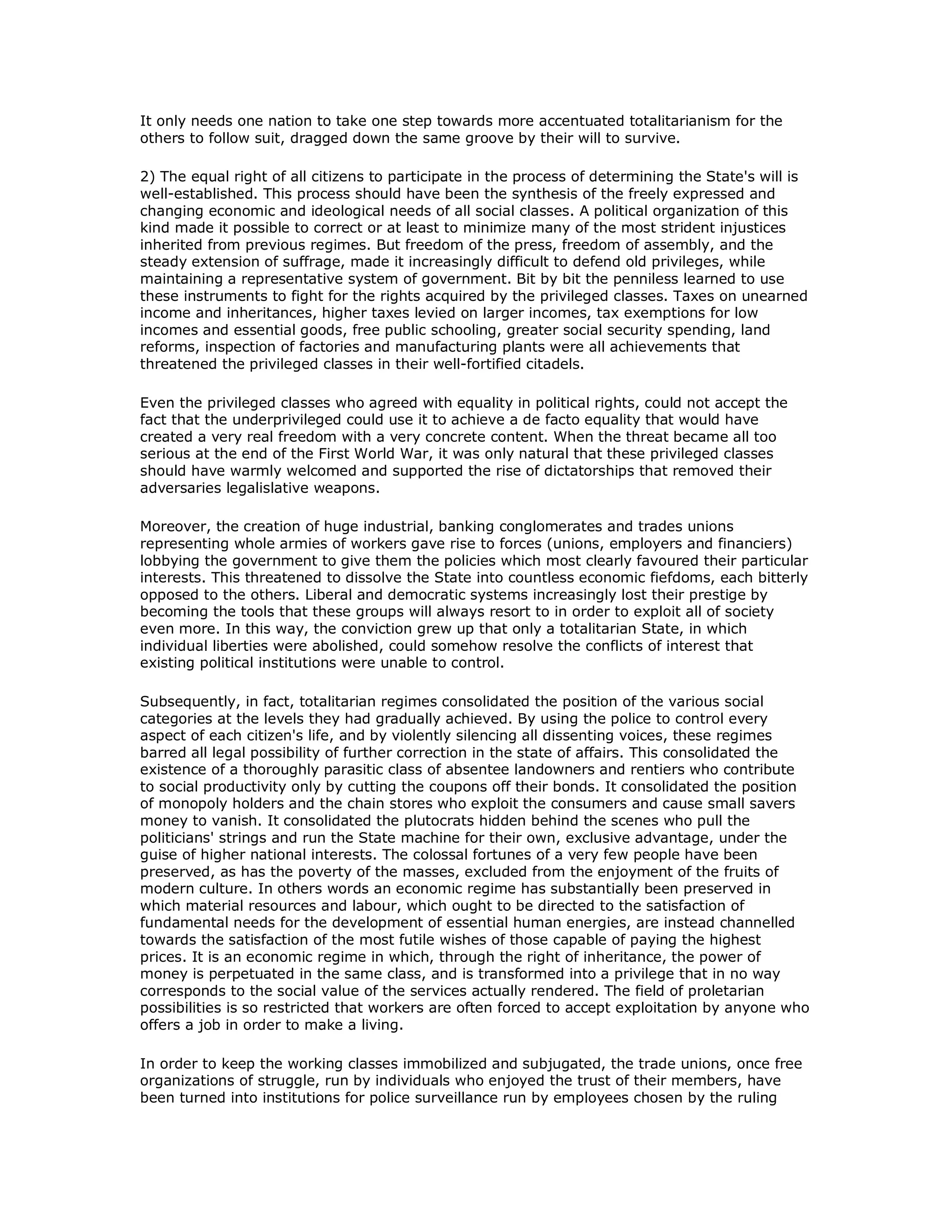 The ventotene manifesto | PDF