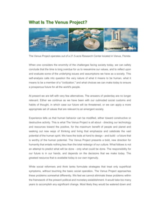 The Venus Project | PDF