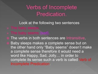 The verb (09 10-2018) | PPTX | Programming Languages | Computing