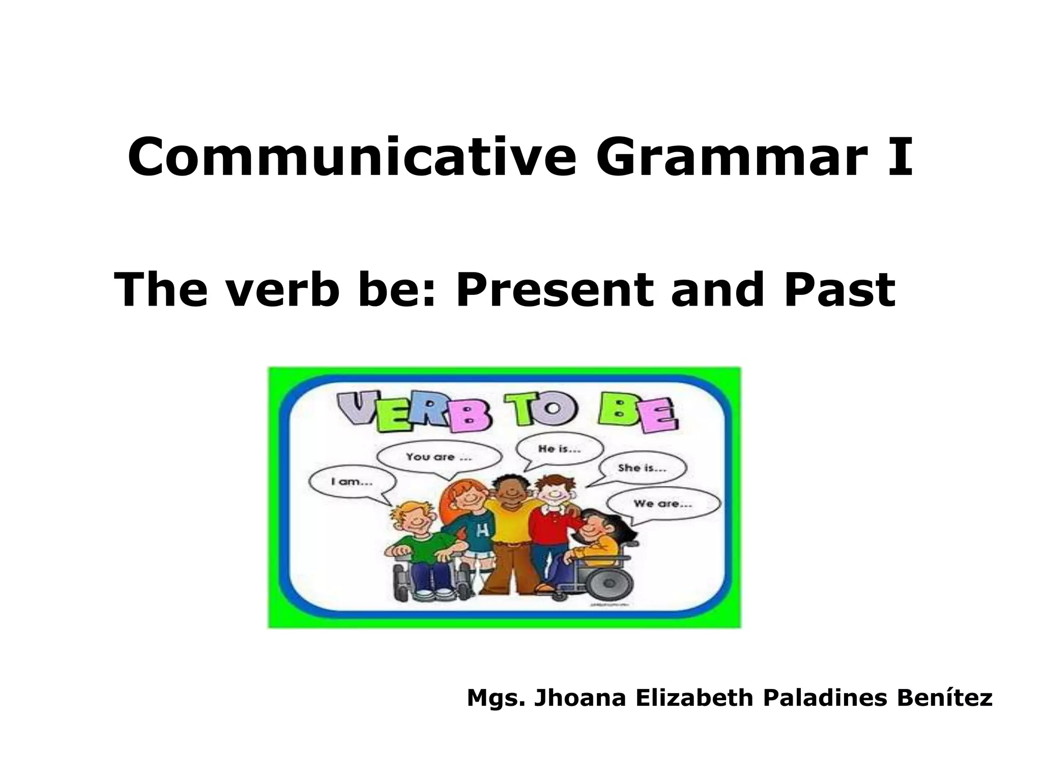 The verb be present and past | PPTX