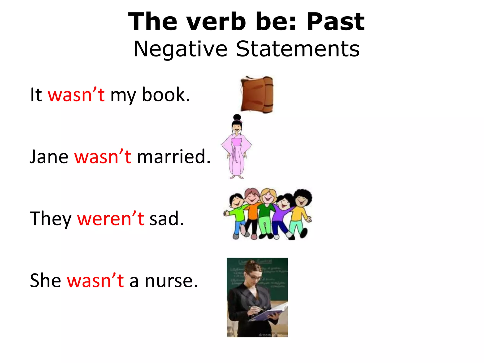 The verb be present and past | PPTX