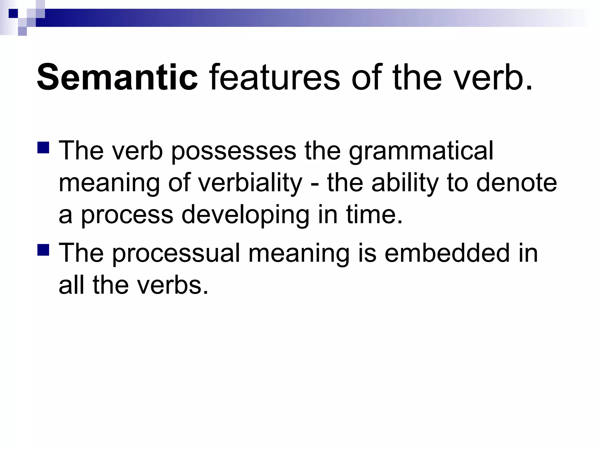 The verb classification | PPT