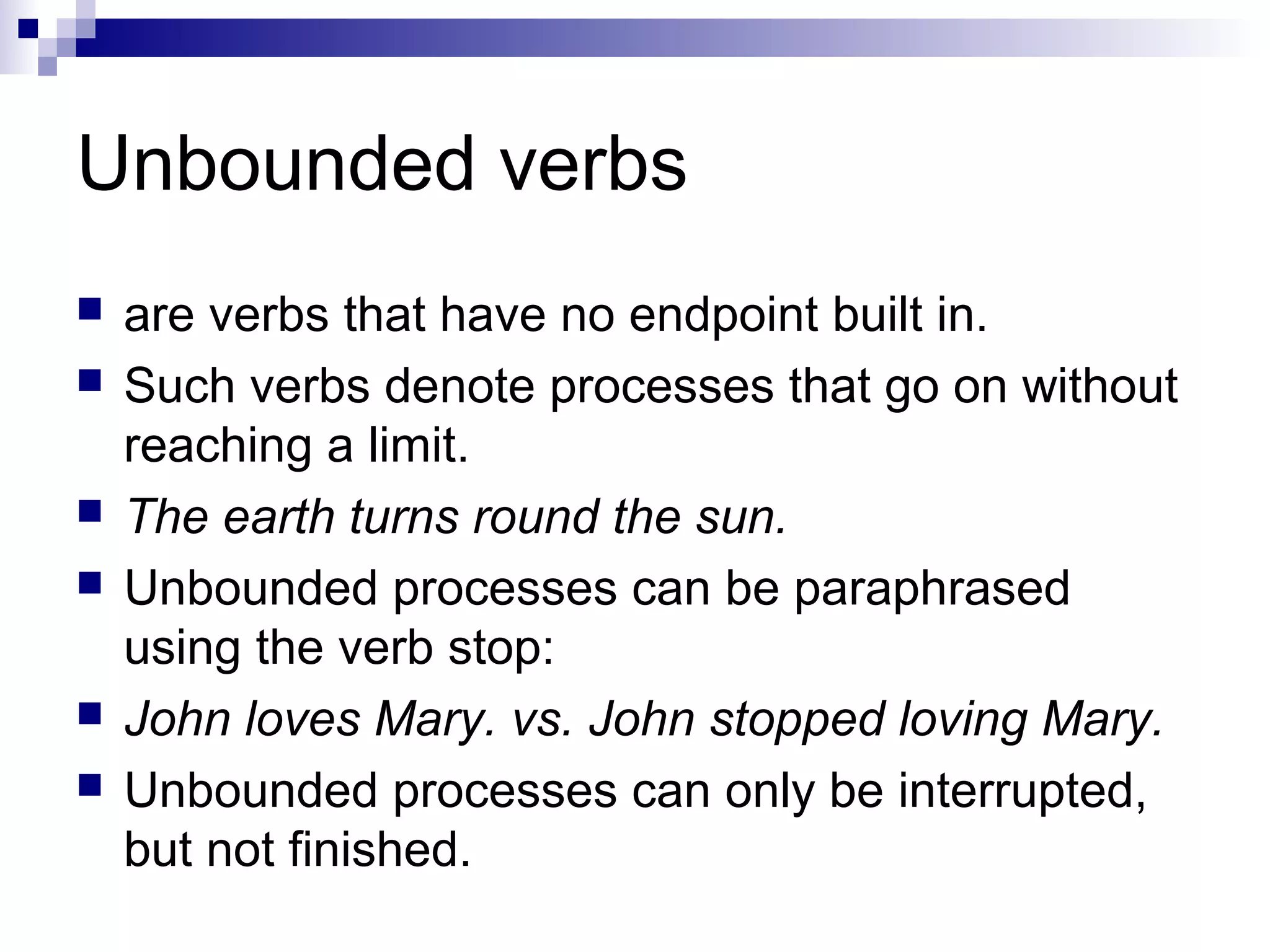 The verb classification | PPT