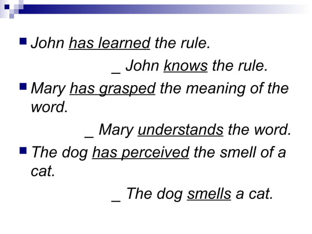 The verb classification | PPT