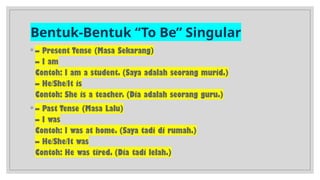 modul ajar verb of be (tense) untuk tingkat sltp | PPTX