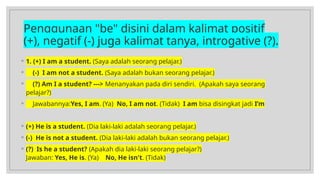 modul ajar verb of be (tense) untuk tingkat sltp | PPTX