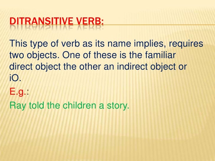 The verb phrase