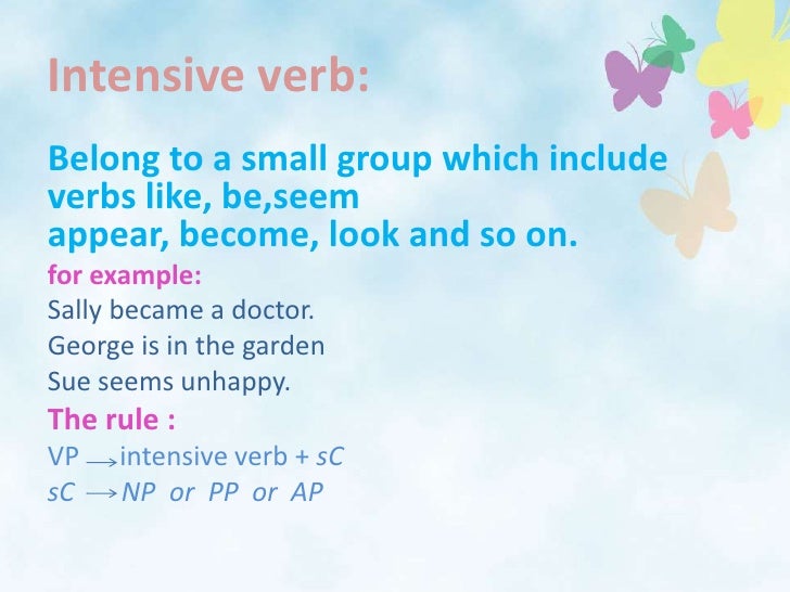 The verb phrase-3