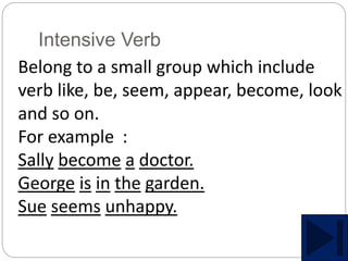 The Verb Phrase by Asep Nur Fauzi | PPT