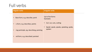 The verb phrase | PPTX