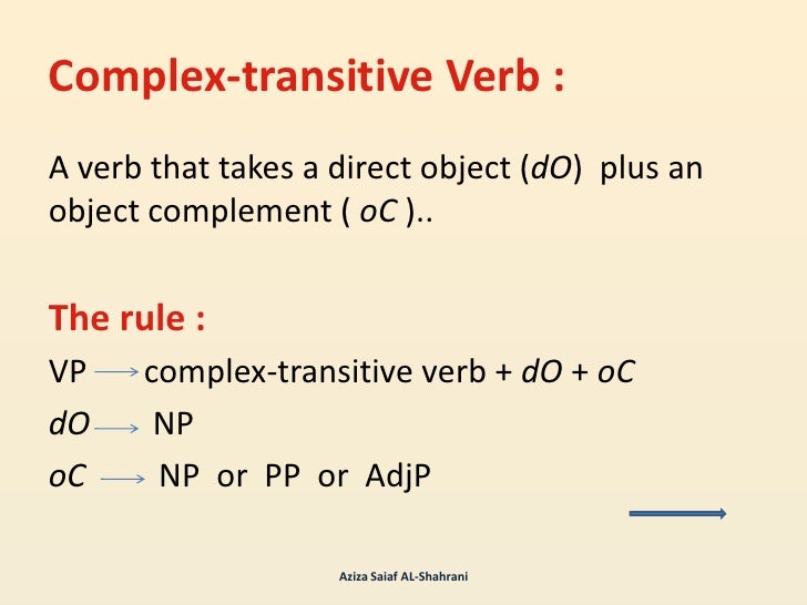 The verb phrase by aziza saiaf al shahrani - 0879206 __ syntax 334 l…