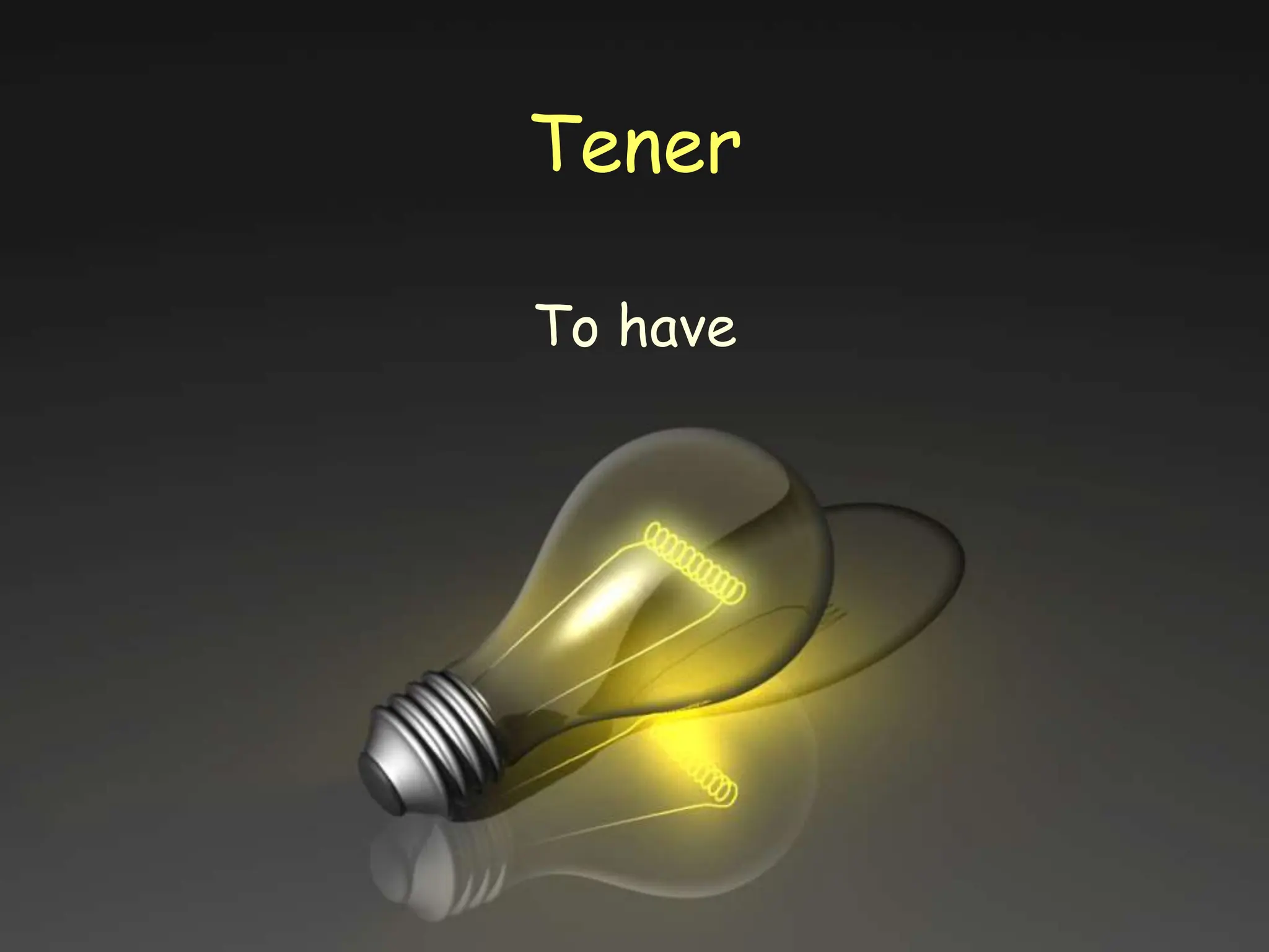 The Verb Tener.ppt