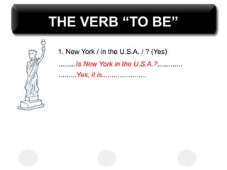 presentation of English in theme THE VERB “TO BE” | PPTX