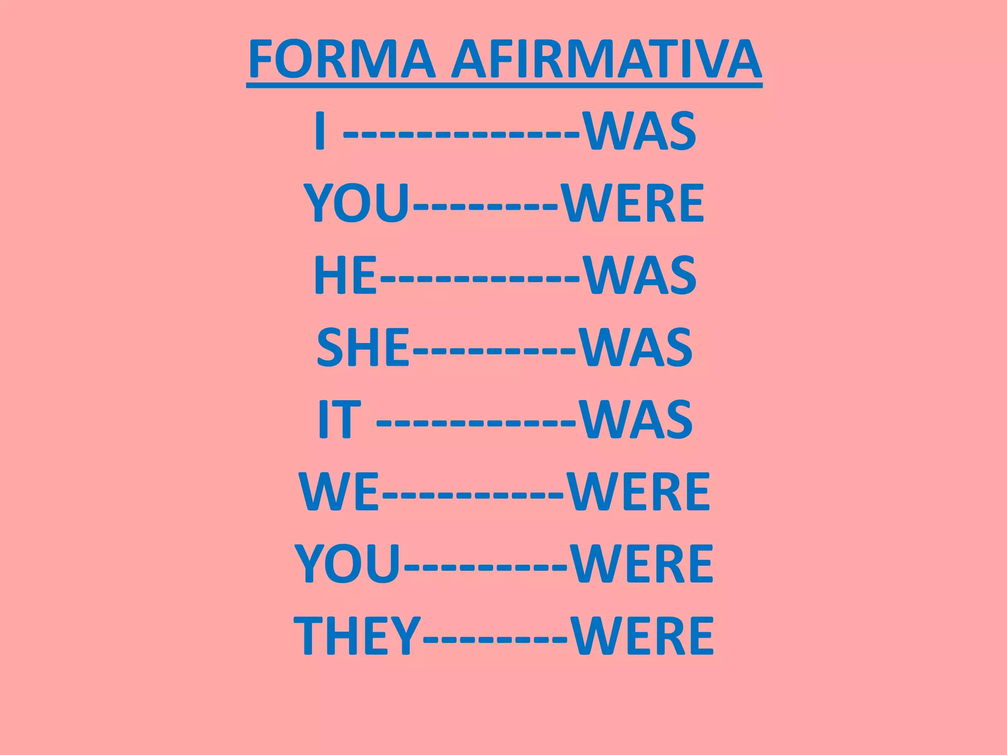 The verb to be simple past | PPTX
