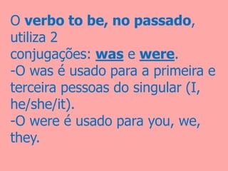 The verb to be simple past | PPTX