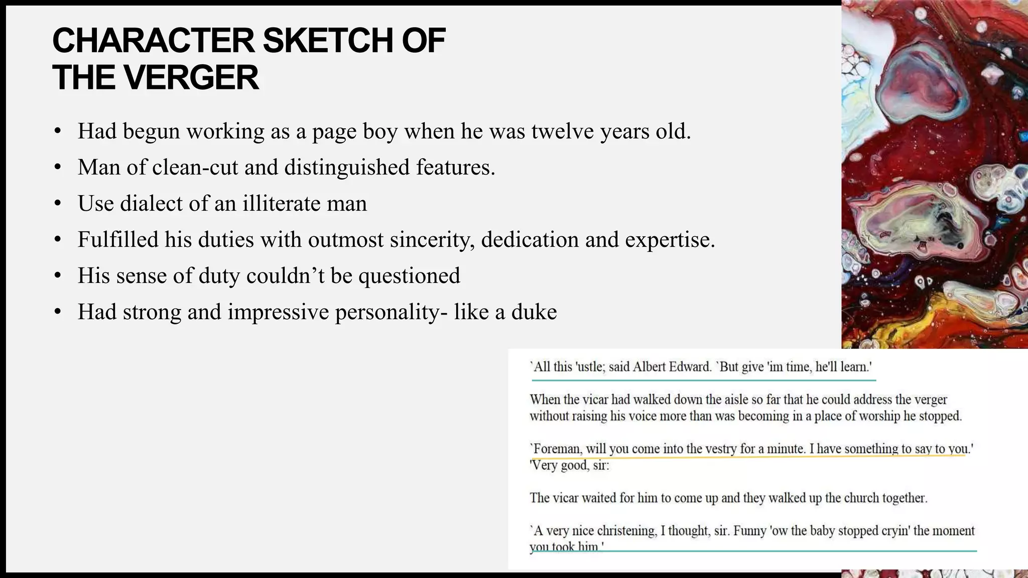 The Verger by Somerset Maugham | PPTX