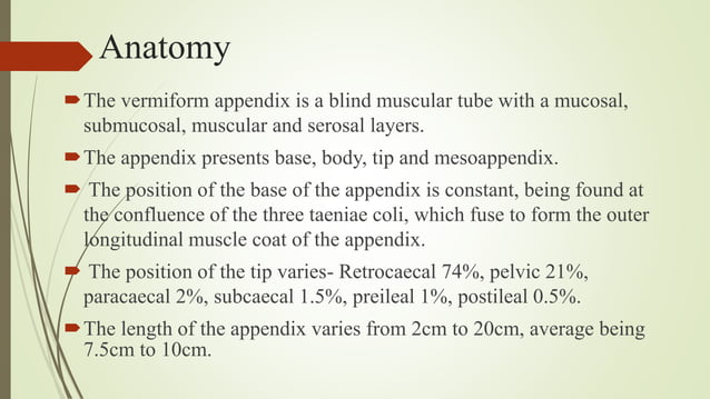 The Vermiform Appendix.pptx | Digestive Disorders | Diseases and Conditions