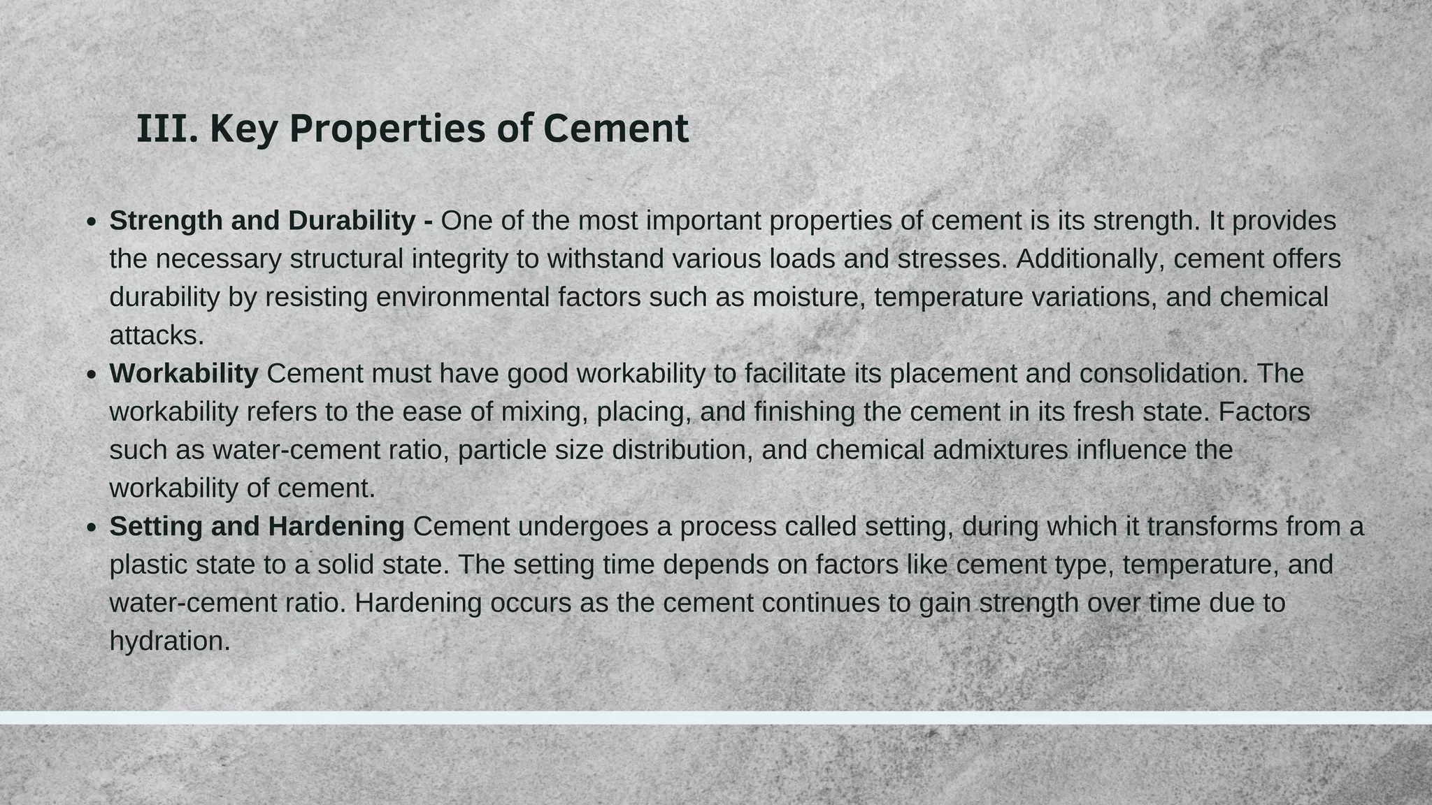 The Versatility and Importance of Cement in Construction Projects | PPT