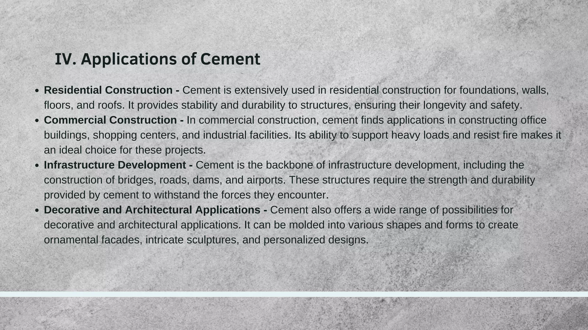 The Versatility and Importance of Cement in Construction Projects | PPT