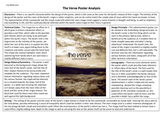 The verve poster analysis | DOCX