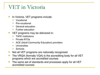 The VET environment | PPT
