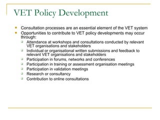 The VET environment | PPT
