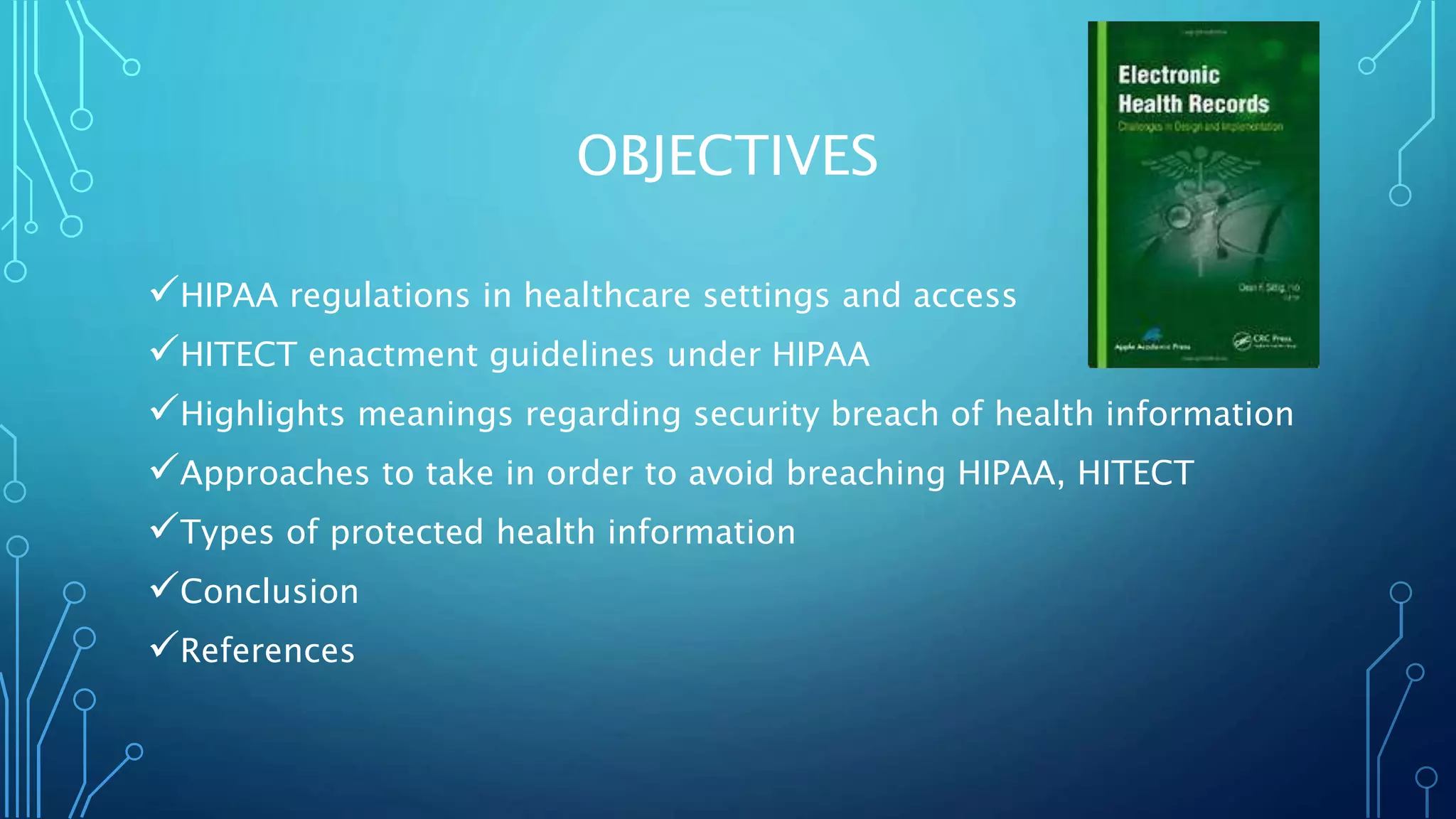 The viability of Personal Health Information MHA690 | PPT