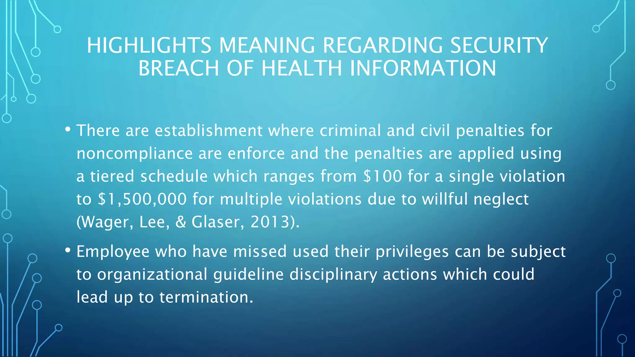 The viability of Personal Health Information MHA690 | PPT