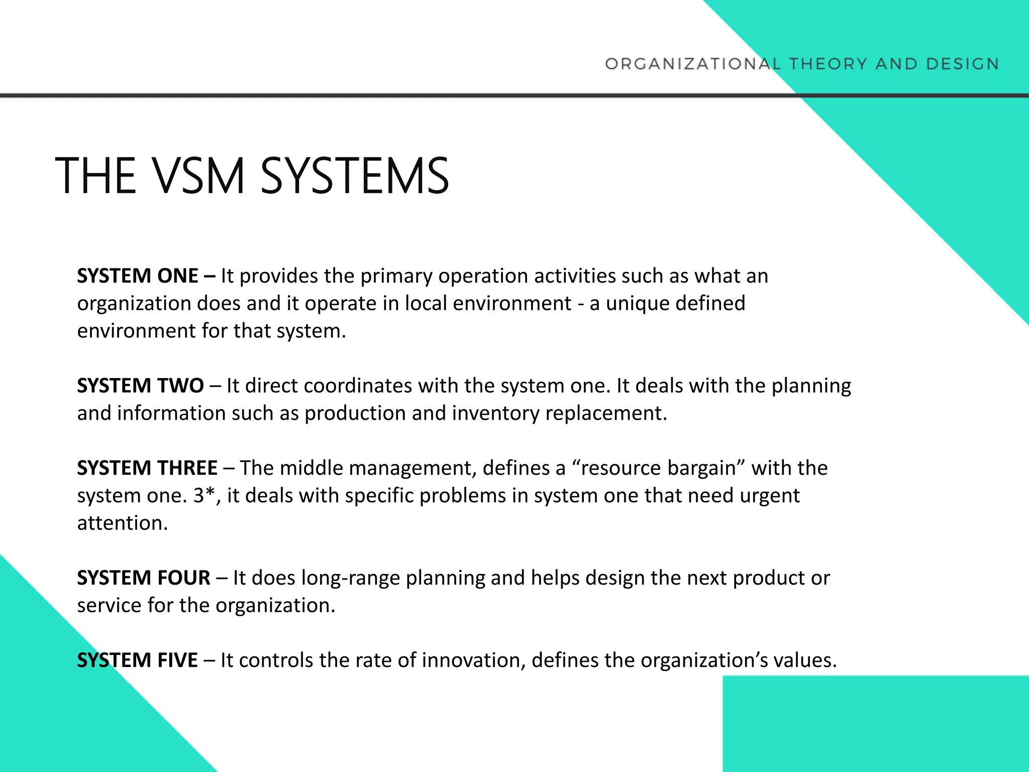 The Viable System Model | PPTX