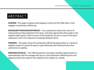 The Viable System Model | PPTX