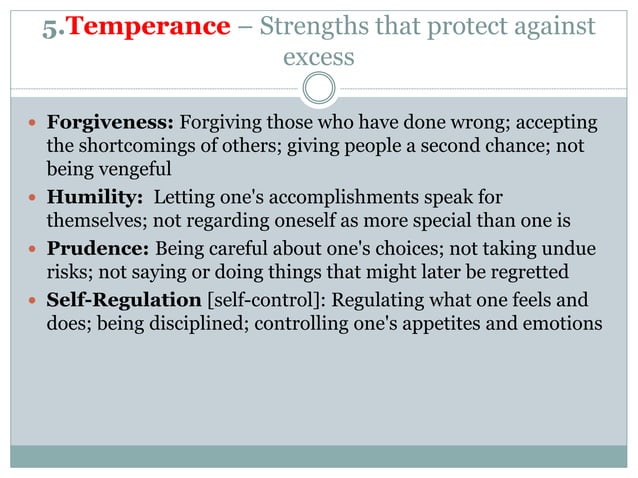 The via® classification of character strengths | PPTX | Spirituality ...