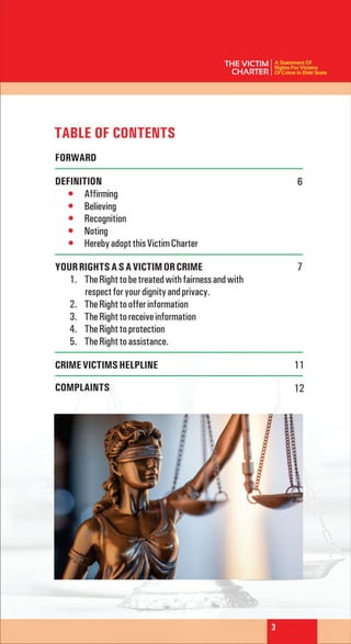 The Victim Charter: A Statement Of Right For Victims Of Crime In Ekiti ...