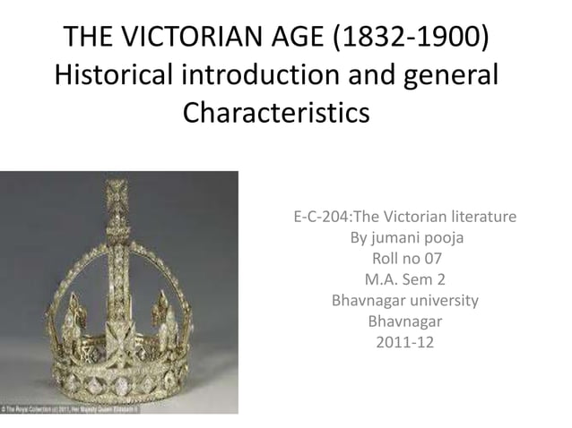 The victorian age (1832 1900) | PPT