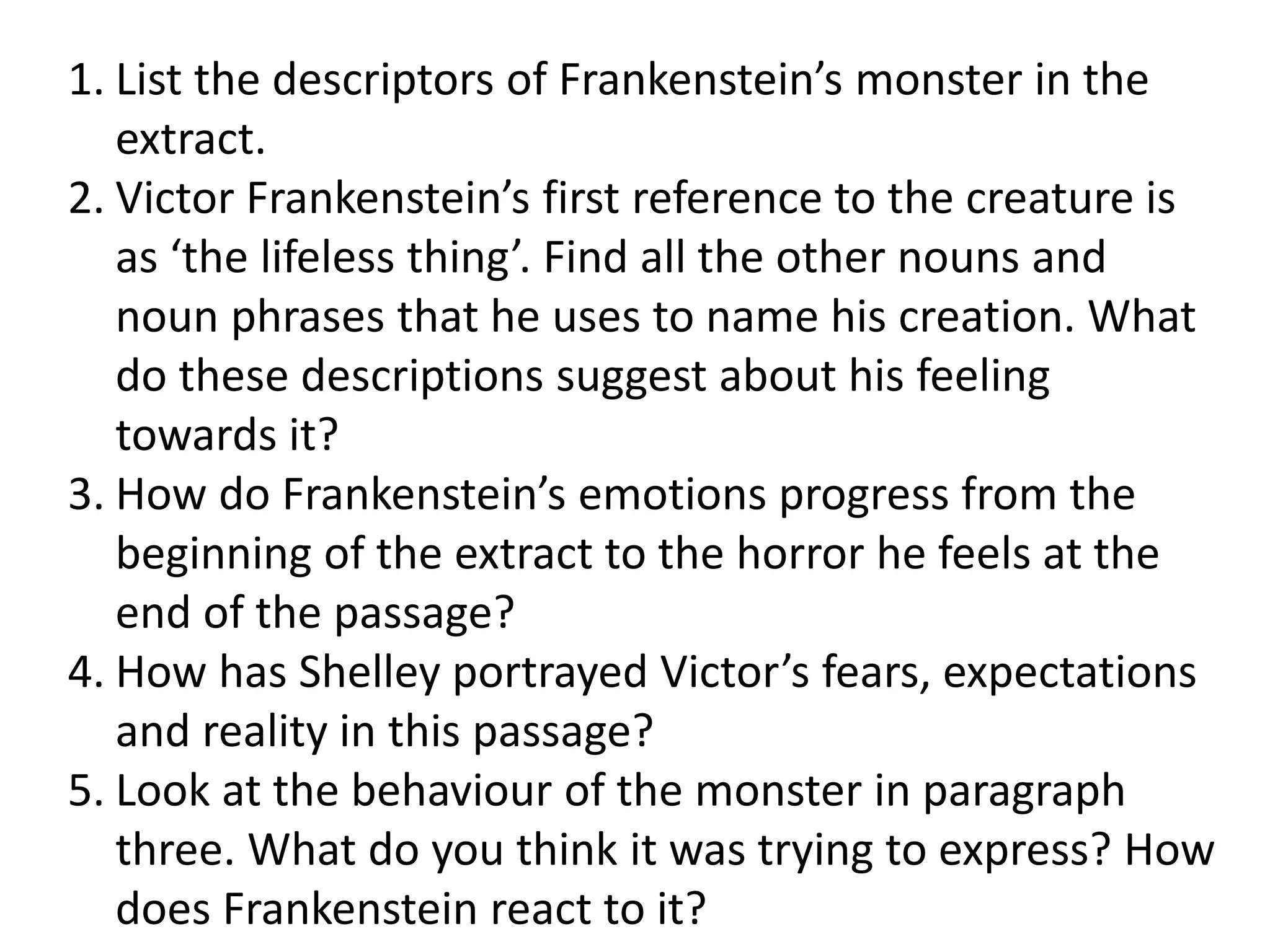 The victorian gothic frankenstein | PPTX | Fiction | Books and Literature