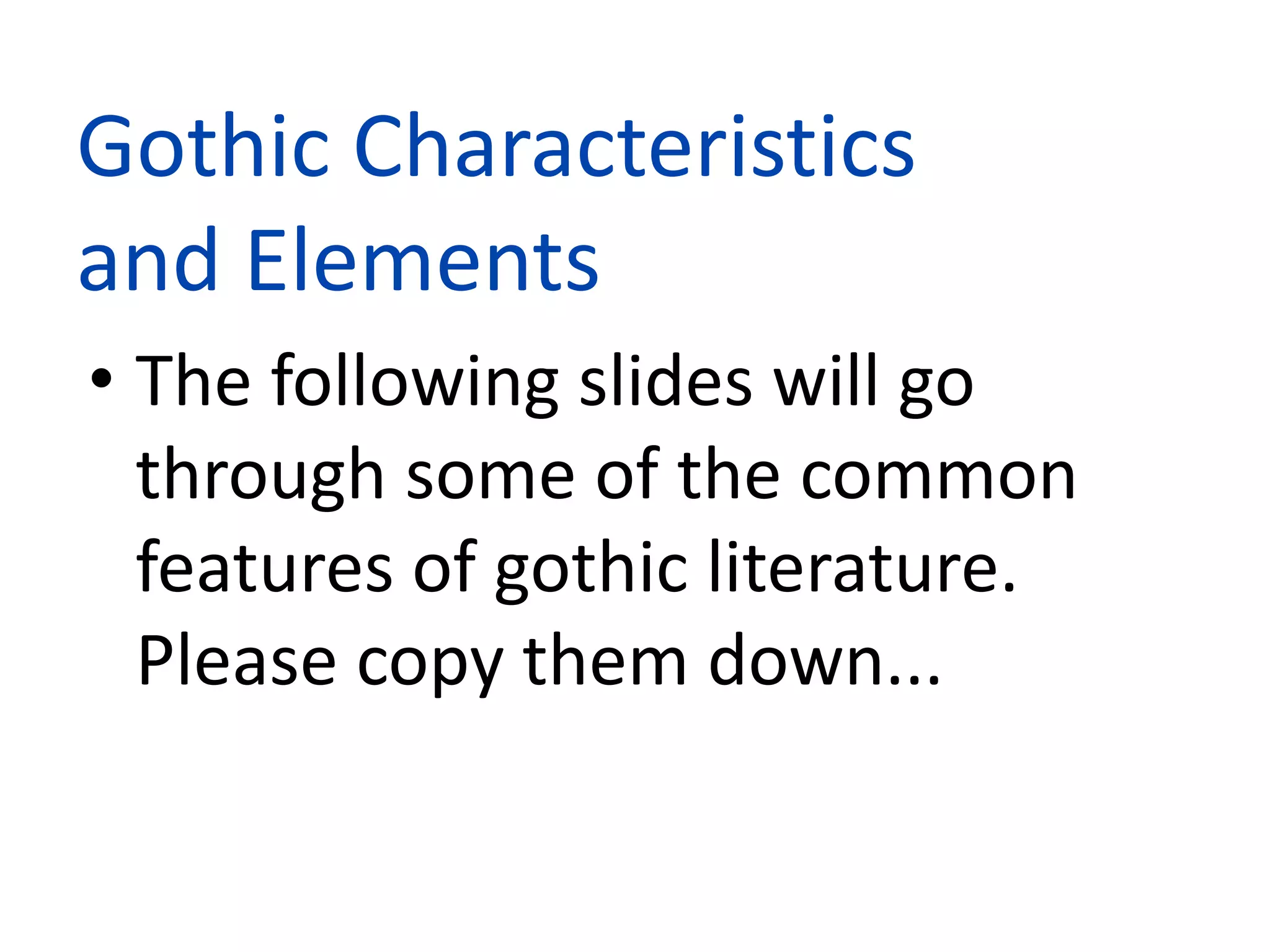 The victorian gothic frankenstein | PPTX