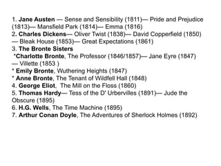 The Victorian Period- English Literature | PPTX