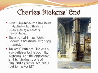 Charles Dickens Time Period