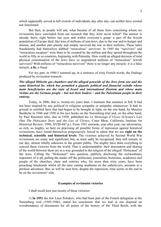 Robert FAURISSON. The victories of revisionism | PDF | Judaism ...